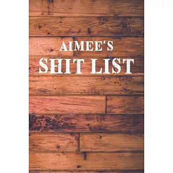 博客來-Aimee’’s Shit List: Dot Bullet Wood Notebook/Journal