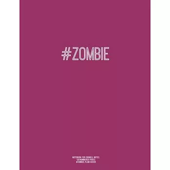 博客來-Notebook for Cornell Notes, 120 Numbered Pages, #ZOMBIE, Plum Cover ...