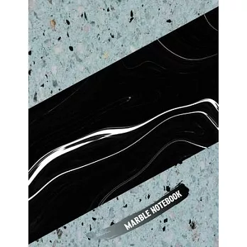 博客來-Marble Notebook: Black Jungle Mist cute & elegant blank Lined notebook/Journal to write in