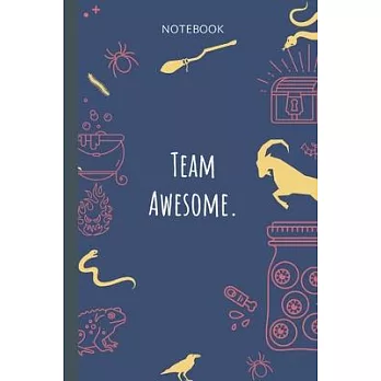 博客來-Team Awesome.: Lined Journal, 100 Pages, 6 x 9, Blank Journal To ...