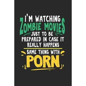 博客來-Notebook: Zombie Sex Porn Single Flirt Film Funny Gift 120 Pages ...