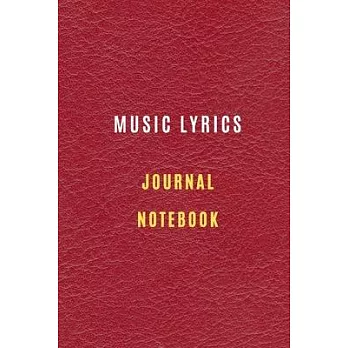 博客來-Music lyrics journal notebook Lined Paper And Staff, Manuscript ...