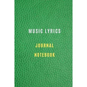 博客來-Music lyrics journal Lined Paper And Staff, Manuscript Paper For ...