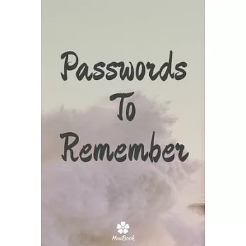 博客來-Passwords To Remember: A perfect notebook to protect all your ...