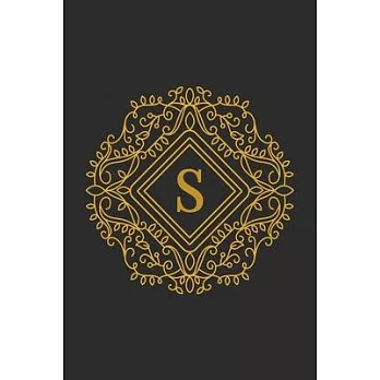 博客來-S: monogram initial Letter S - Personalized Initial Monogram Letter ...