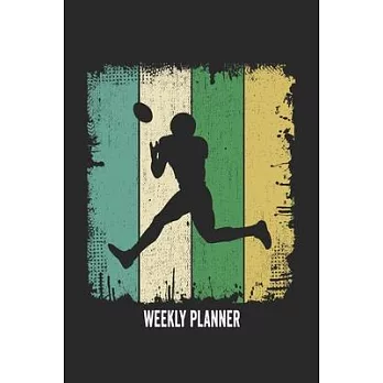 博客來-Weekly Planner: Funny Cool Football Weekly Planner -Calender ...