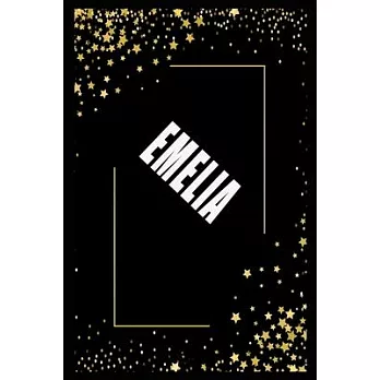 博客來-EMELIA (6x9 Journal): Lined Writing Notebook with Personalized Name ...