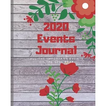 博客來-My 2020 events journal: all the important events of the 2020 year