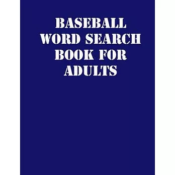 博客來-Baseball Word Search Book For Adults: large print puzzle book.8 ...