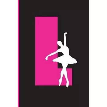 博客來-L Notebook: Pink Cover with Ballet ballerina girl dancing, Lined ...