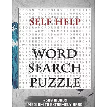 博客來-Self Help WORD SEARCH PUZZLE +300 WORDS Medium To Extremely Hard ...
