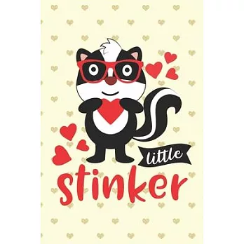 博客來-Little Stinker - Cute Funny Skunk on Yellow Cover Valentine Gift ...