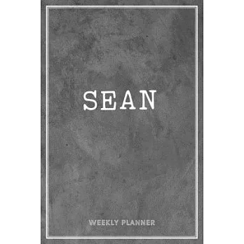 博客來-Sean Weekly Planner: Custom Name Personalized Personal ...