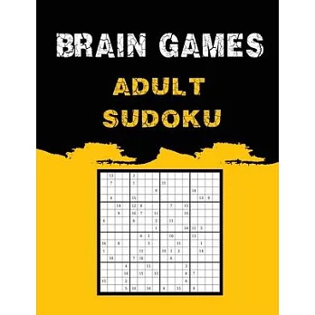 博客來-Brain Games Adult Sudoku: Relax and Solve The Adult puzzle