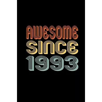 博客來-Awesome Since 1993: Birthday Gift for 27 Year Old Men and Women