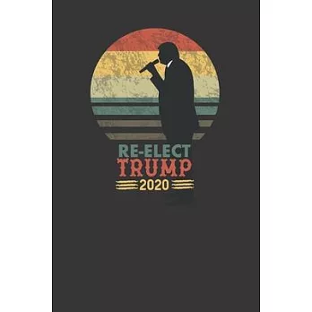 博客來-Re-Elect Trump 2020 120 Page Notebook Lined Journal For Lovers Of ...