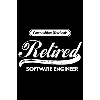 博客來-Composition Notebook: Retired Software Engineer Funny Retirement ...
