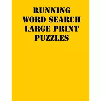 博客來-Running Word Search Large print puzzles: large print puzzle book.8 ...
