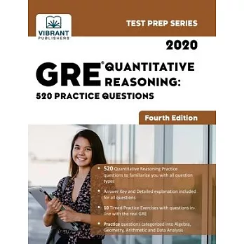 博客來-GRE Quantitative Reasoning: 520 Practice Questions