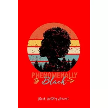 博客來-Black History Journal: Phenomally Black Afro Retro Moon Cool Black ...