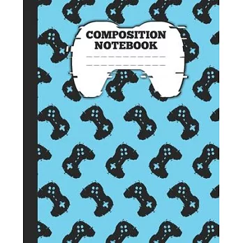 博客來-Composition Notebook: funny Gamer Gift wide ruled Composition ...