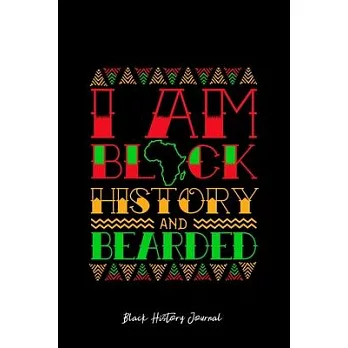 博客來-Black History Journal: I Am Black History Bearded Cool Black ...