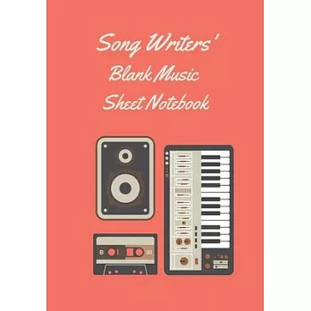 博客來-Songwriter’’s Blank Music Sheet Notebook: Song Writing Journals For ...
