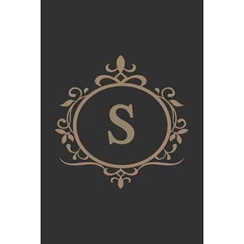 博客來-S: monogram initial Letter S - Personalized Initial Monogram Letter ...
