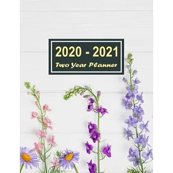 博客來-2020-2021 Two Year Planner: Sweet Flower for Women Two Year Planner ...