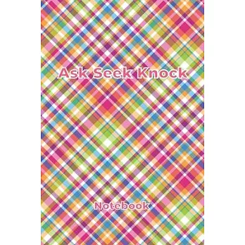 博客來-ask seek knock: Lined Notebook / Journal funny and cute Gift, 110 ...