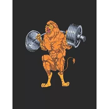 博客來-Funny Animal Workout - Lion Squat: Exercise Tracking Sheet, Workout ...