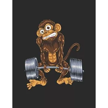 博客來-Funny Animal Workout - Monkey Deadlift: Exercise Tracking Sheet ...