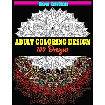博客來-Adult Coloring Design 100 Designs: 100 Stress Relieving Designs for ...