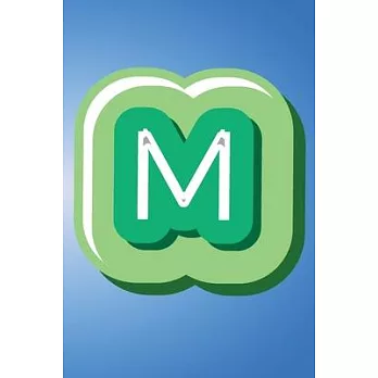 博客來-confetti monogaram notebook letter M: Letter M Initial Monogram ...