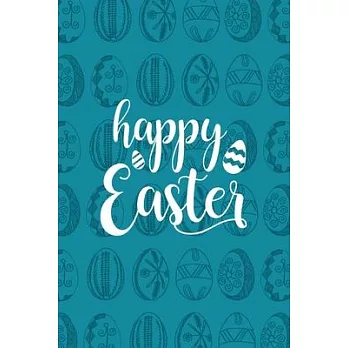 博客來-Happy Easter Notebook, Blank Write-in Journal, Dotted Lines, Wide ...