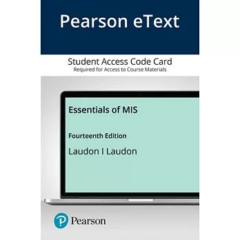 博客來-Pearson Etext for Essentials of MIS -- Access Card