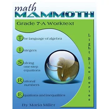 博客來-Math Mammoth Grade 7-A Worktext