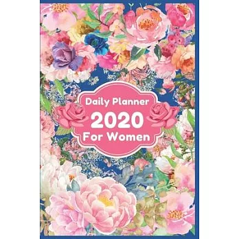 博客來-Daily Planner 2020 for Women: Cute Colorful Flowers Jan 2020 - December 2020, Daily Calendar ...