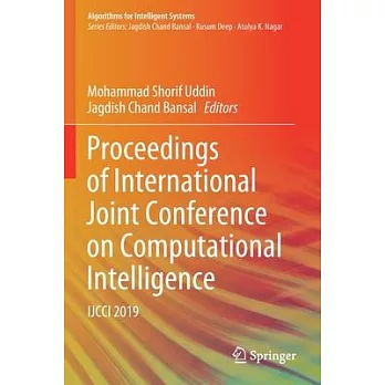 博客來-Proceedings of International Joint Conference on Computational Intelligence: Ijcci 2019