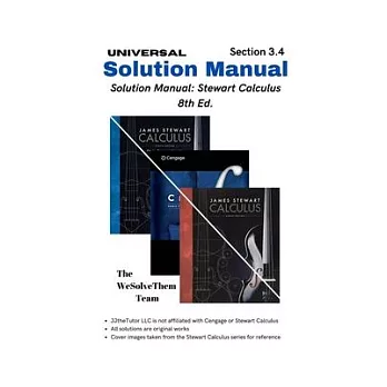 博客來-Solution Manual: Stewart Calculus 8th Ed.: Chapter 3 - Section 4