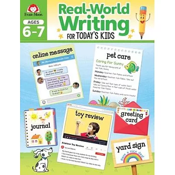 博客來-Real-World Writing Activities for Today’’s Kids, Ages 6-7
