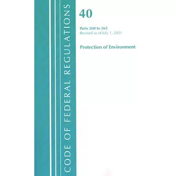 博客來-Code of Federal Regulations, Title 40 Protection of the Environment ...