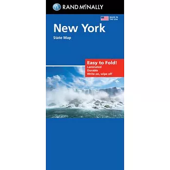 博客來-Rand McNally Easy to Fold: New York State Laminated Map