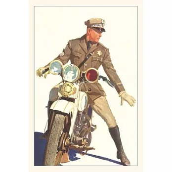博客來-Vintage Journal Motorcycle Cop