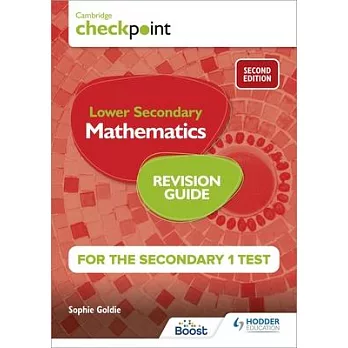 博客來-Cambridge Checkpoint Lower Secondary Mathematics Revision Guide for ...