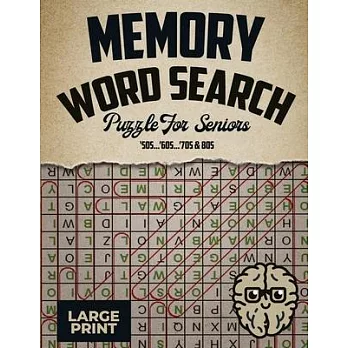 博客來-Large Print Memory Word Search Puzzles For Seniors: A Collection of ...