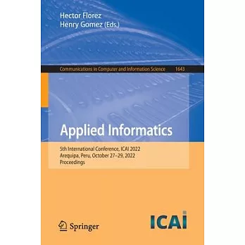 博客來-Applied Informatics: 5th International Conference, Icai 2022 ...