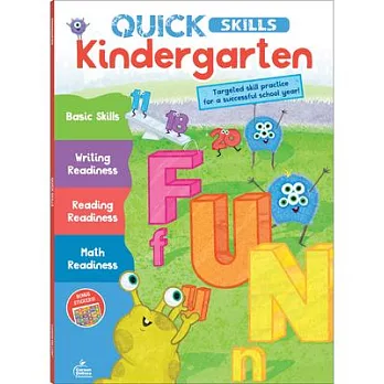博客來-Quick Skills Kindergarten Workbook