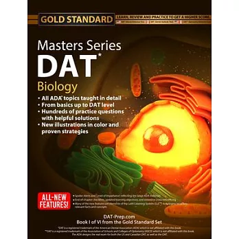 博客來-DAT Masters Series Biology: Comprehensive Preparation and Practice ...
