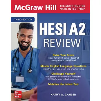 博客來-McGraw Hill Hesi A2 Review, Third Edition